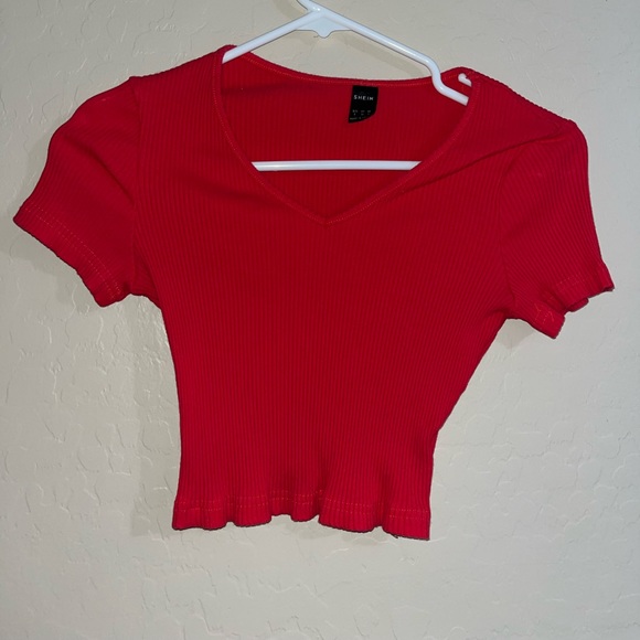 SHEIN | Tops | Red Shein Crop Top | Poshmark